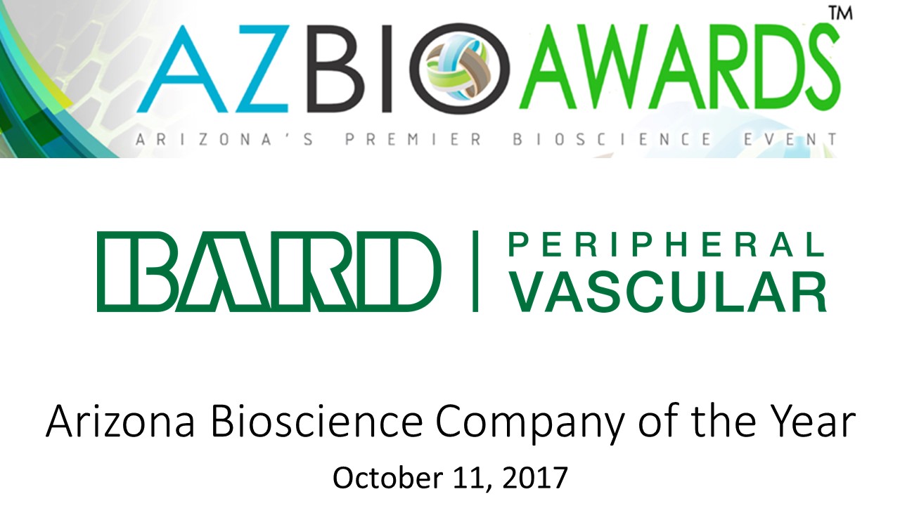 Bard Peripheral Vascular named Arizona Bioscience Company of the Year ...