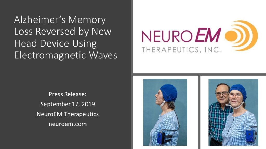 NeuroEM Study Reports Alzheimer’s Memory Loss Reversed by New Head ...